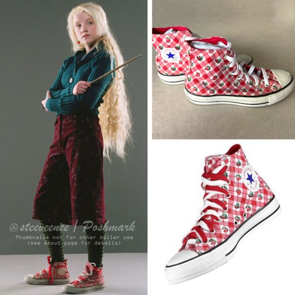 Converse | Shoes | Rare Converse All Star Strawberry Cherry High Top ...